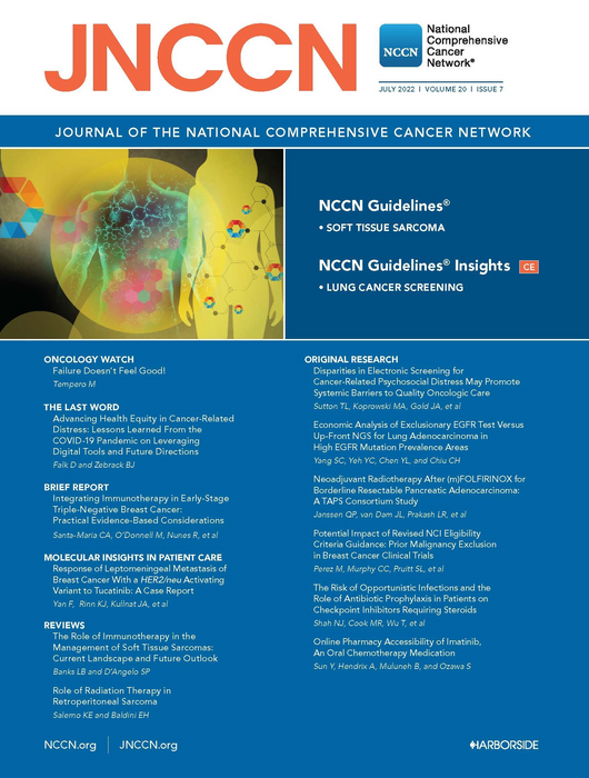 Cover, July JNCCN Issue of JNC [IMAGE] | EurekAlert! Science News Releases