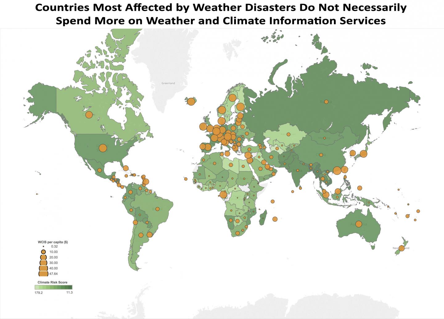 Countries most affected by weather disasters | EurekAlert!