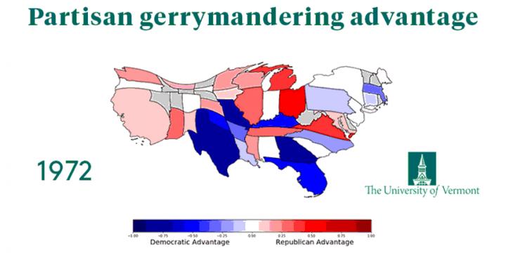 Map Partisan Gerrymandering A [image] Eurekalert Science News Releases