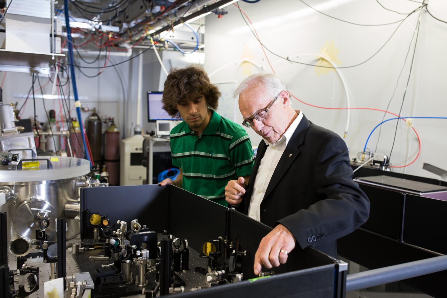 Dr. Paul Corkum with a Student [IMAGE] | EurekAlert! Science News Releases