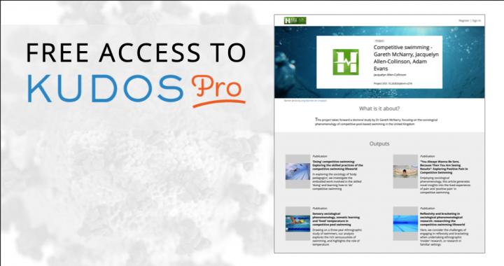 Free use of Kudos Pro to help researchers kee | EurekAlert!