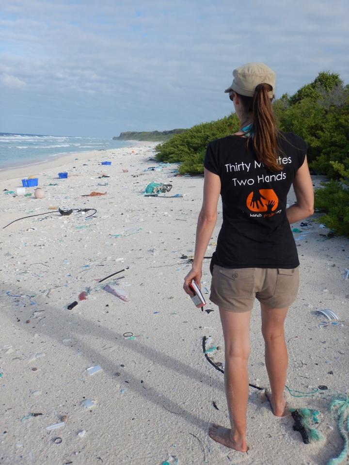 Jennifer Lavers on East Beach, [IMAGE] | EurekAlert! Science News Releases