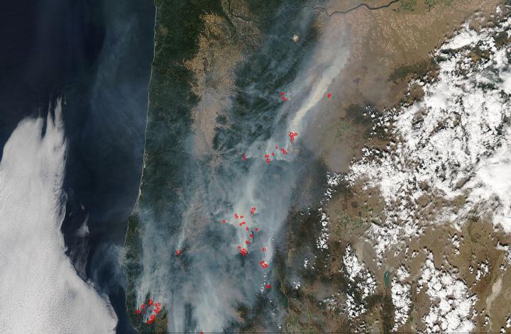 Numerous Fires Spread from North to South in | EurekAlert!