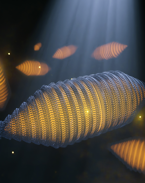 Molecular Model of a Gas Vesic [IMAGE] | EurekAlert! Science News Releases