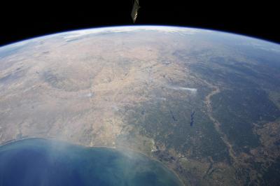 Texas Wildfires Seen from the ISS | EurekAlert!