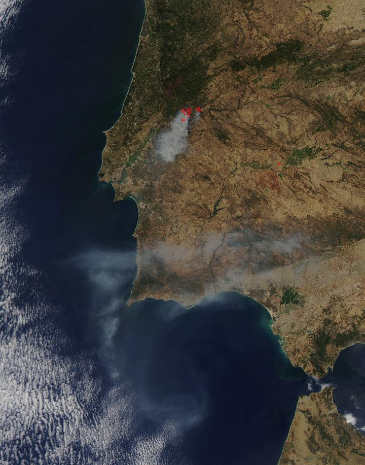 Spate of Wildfires in Portugal [IMAGE] | EurekAlert! Science News Releases