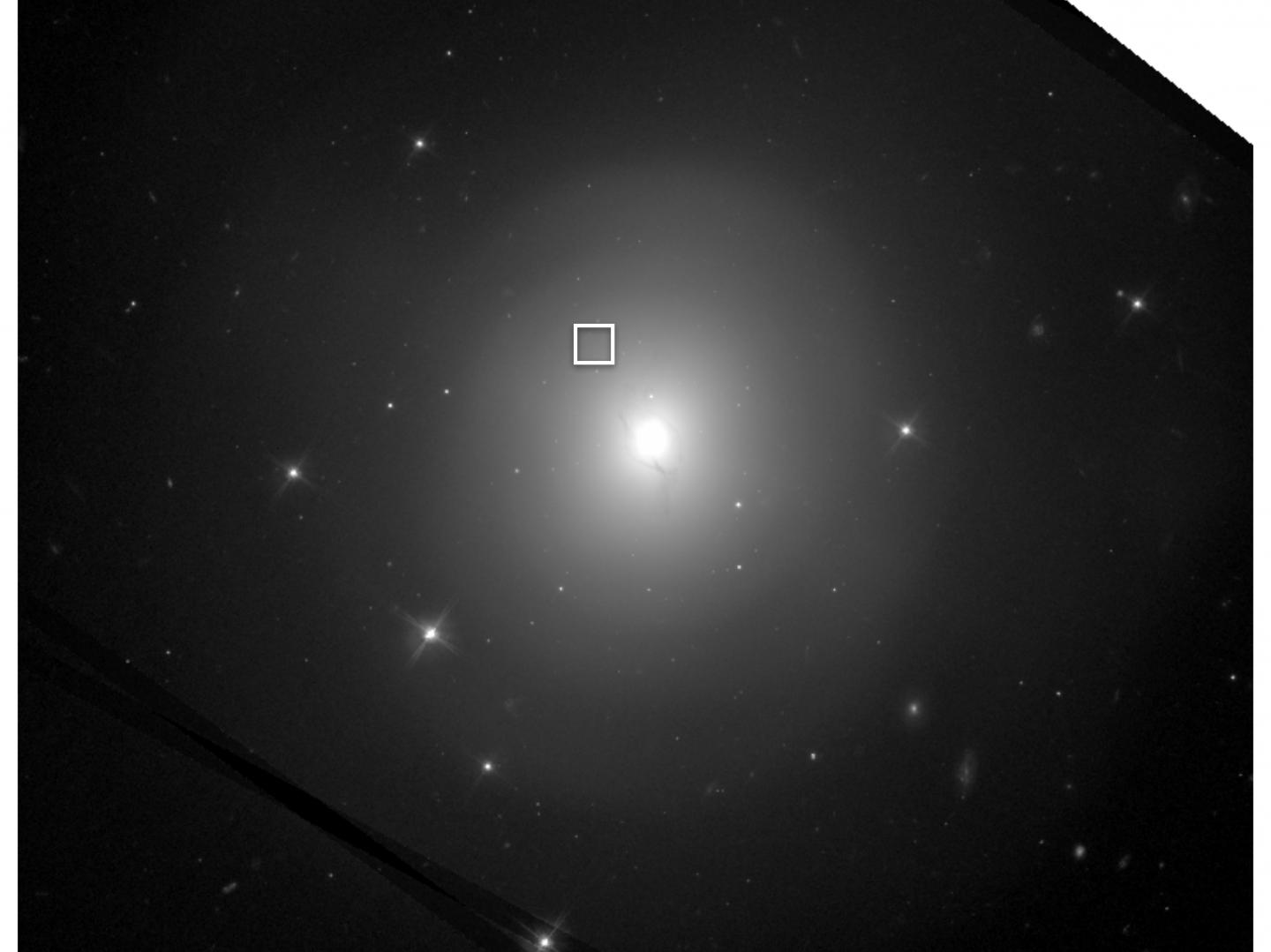 Afterglow against galaxy brigh [IMAGE] | EurekAlert! Science News Releases