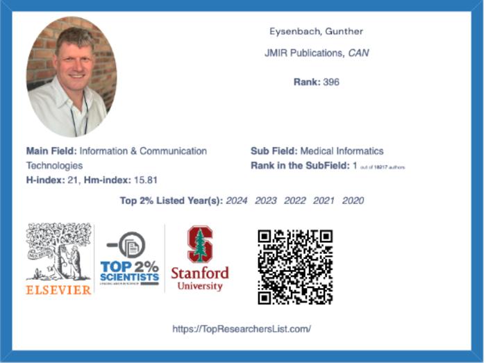 JMIR Publications [IMAGE] | EurekAlert! Science News Releases