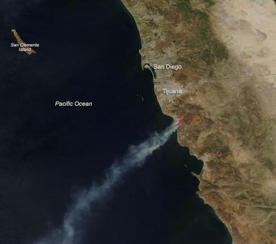 Fires in Baja, California May 2014 | EurekAlert!