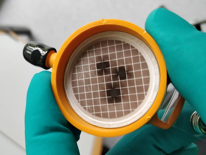 Filters after testing [IMAGE] | EurekAlert! Science News Releases