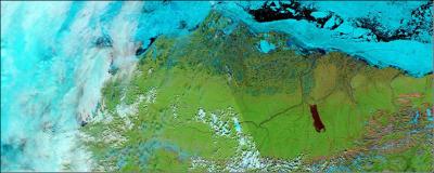 Alaska Tundra Fire Seen from S [IMAGE] | EurekAlert! Science News Releases