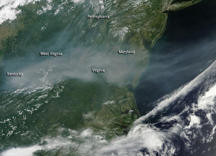 Canadian Smoke Now Over US Mid-Atlantic | EurekAlert!
