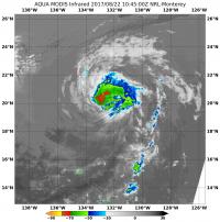 NASA finds wind shear weakening Hurricane Ken | EurekAlert!