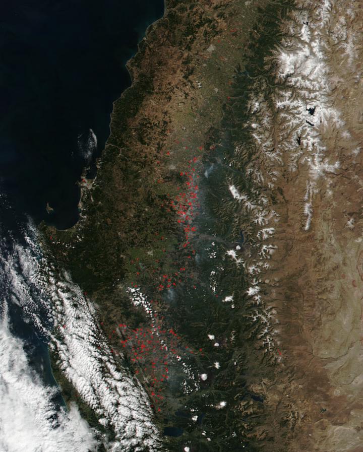 Wildfires Continue to Erupt in Chile | EurekAlert!