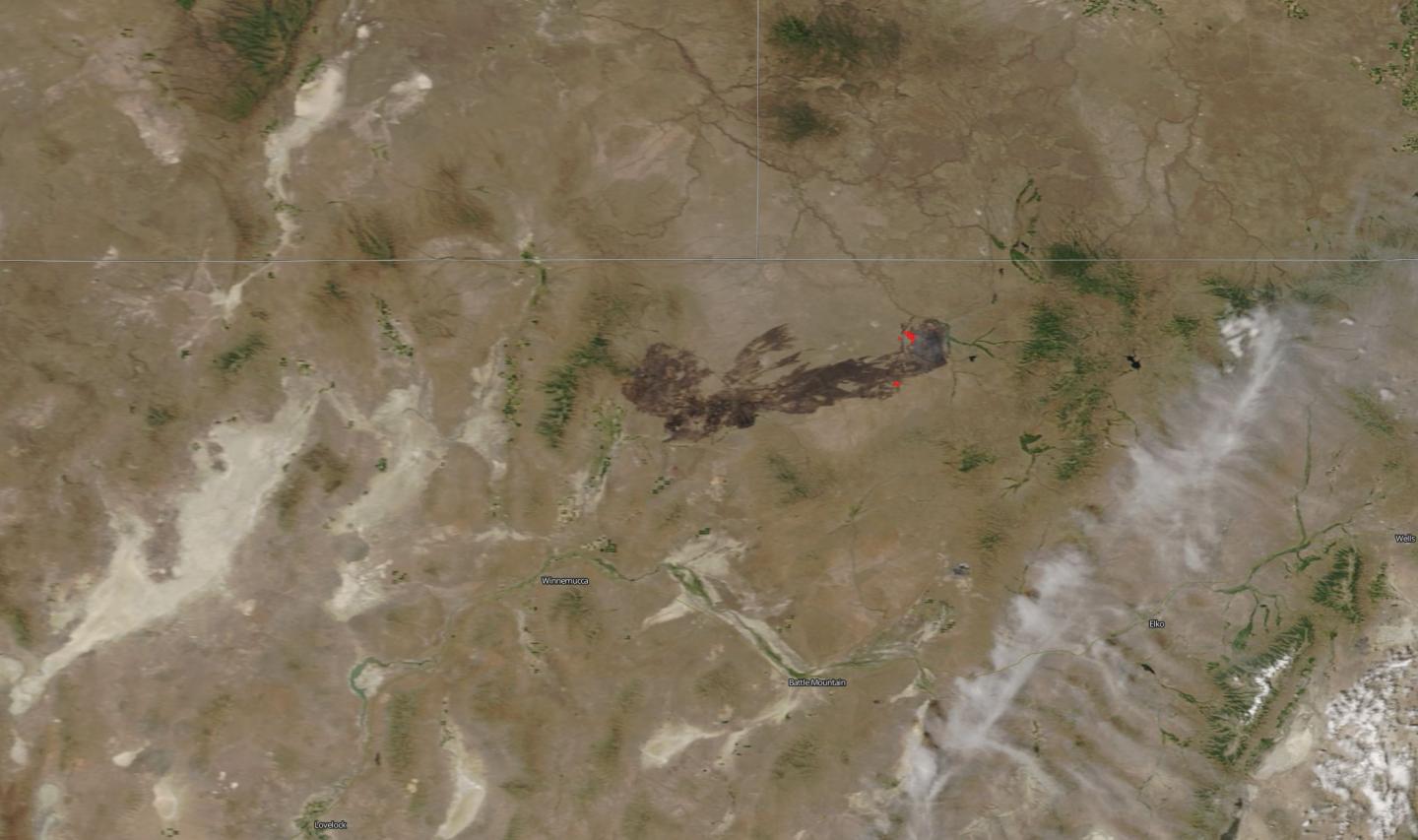 Martin Fire in Nevada Is 57 Miles Long | EurekAlert!