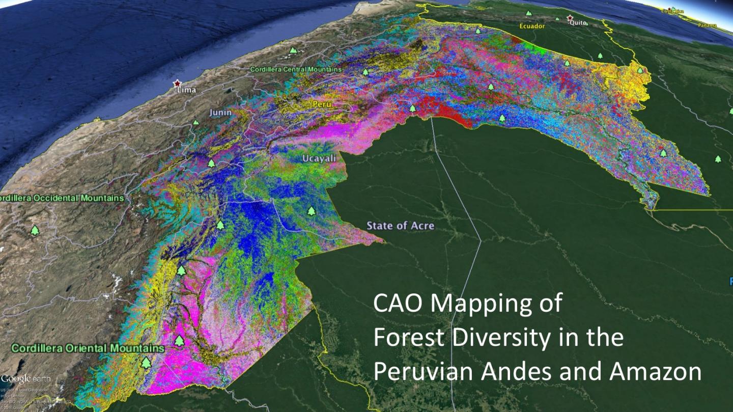 High-tech maps of tropical forest diversity i | EurekAlert!