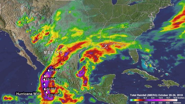 GPM Image of Willa [IMAGE] | EurekAlert! Science News Releases