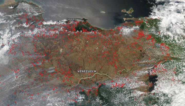 Huge Forest Fires in Venezuela Create Havoc | EurekAlert!