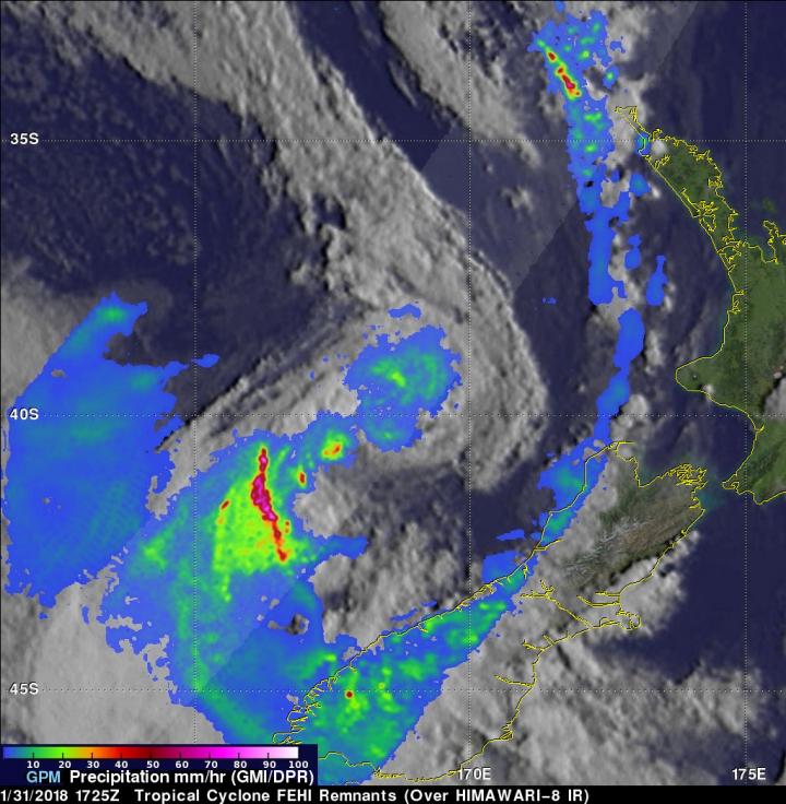 GPM Image of Fehi's Remnants [IMAGE] | EurekAlert! Science News Releases