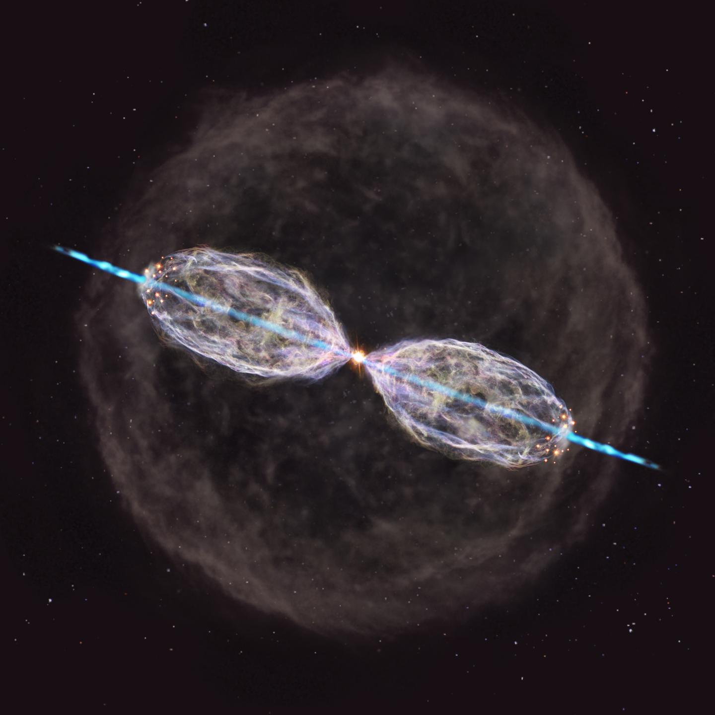 Artist's impression of W43A ba [IMAGE] | EurekAlert! Science News Releases