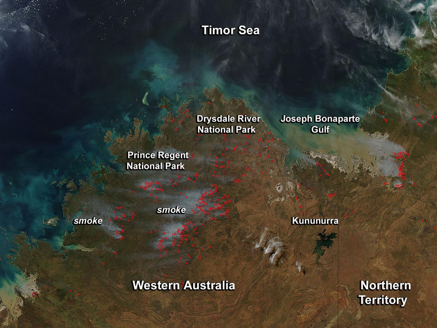 Fires in the Kimberley Region of Western Aust | EurekAlert!