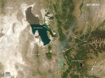 NASA Satellite View of Utah's [IMAGE] | EurekAlert! Science News Releases