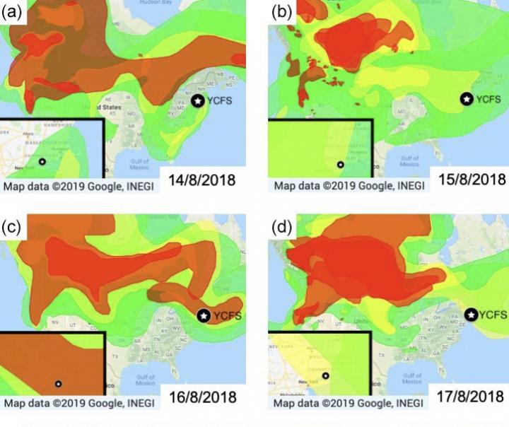 Satellite-Based Smoke Maps (NO [IMAGE] | EurekAlert! Science News Releases