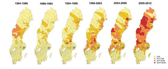 Mean Incidence of Tularemia [IMAGE] | EurekAlert! Science News Releases