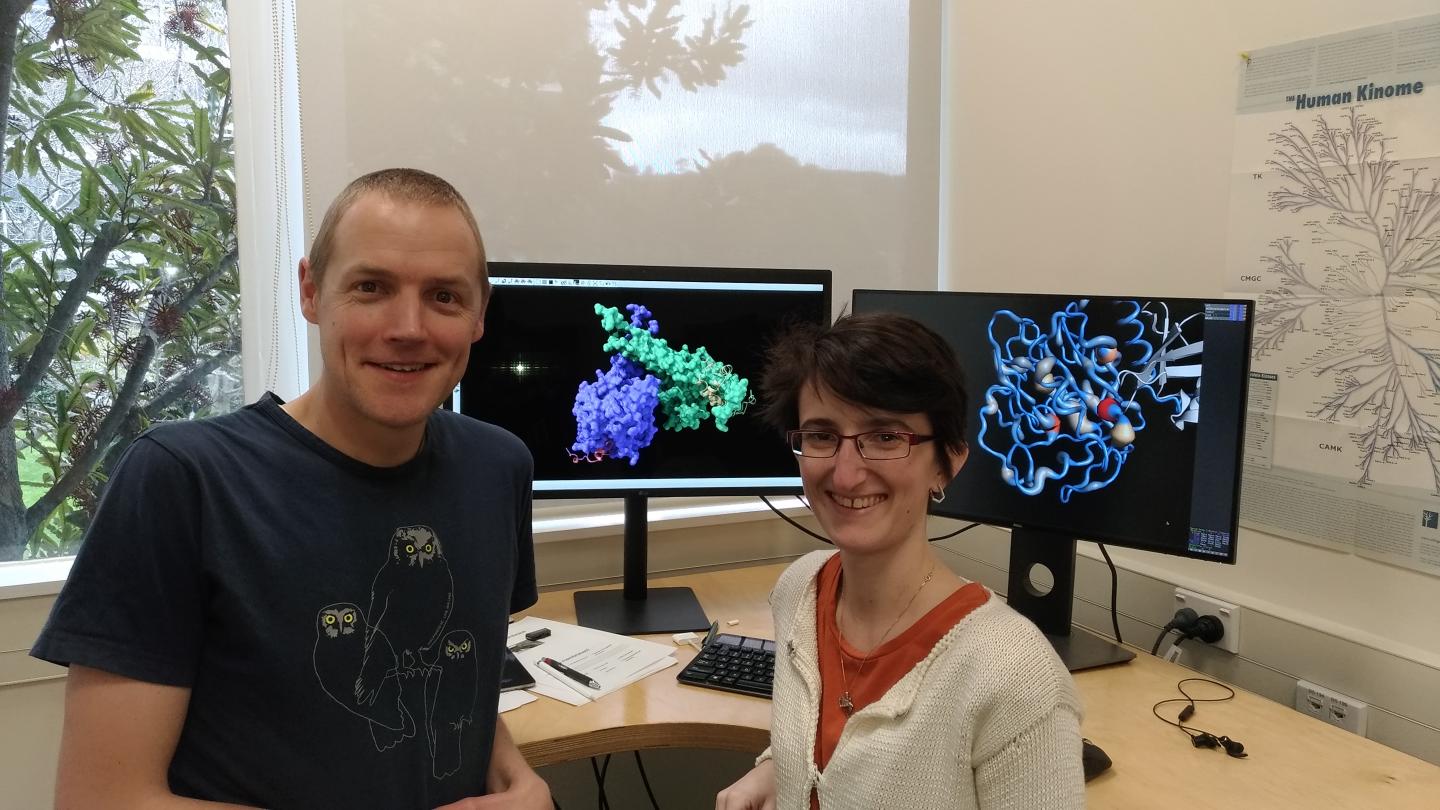 Dr Peter Mace and Dr Martina F [IMAGE] | EurekAlert! Science News Releases