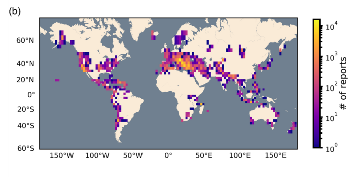 Geographical distribution of f [IMAGE] | EurekAlert! Science News Releases
