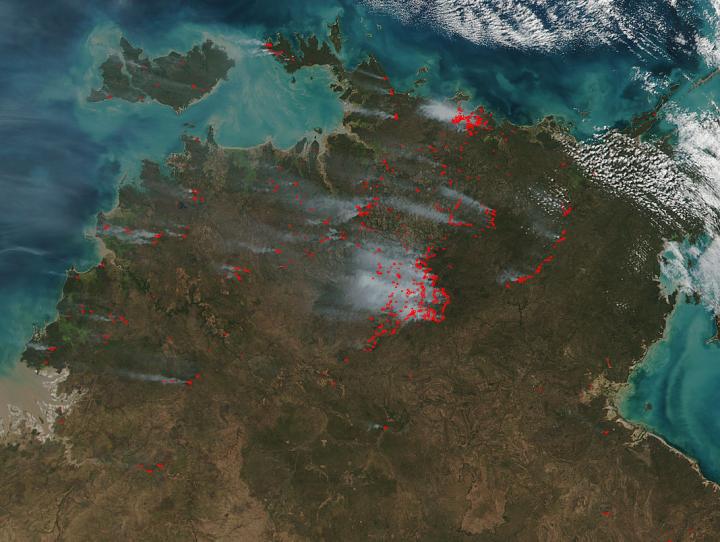 Hundreds of Fires in northern Australia | EurekAlert!
