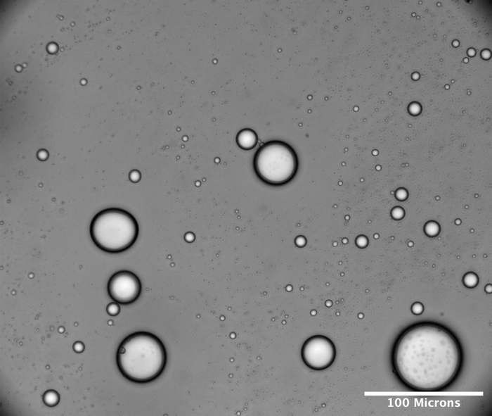 Microdroplet formation [IMAGE] | EurekAlert! Science News Releases
