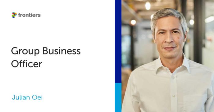 Frontiers appoints Julian Oei as Group Busine | EurekAlert!