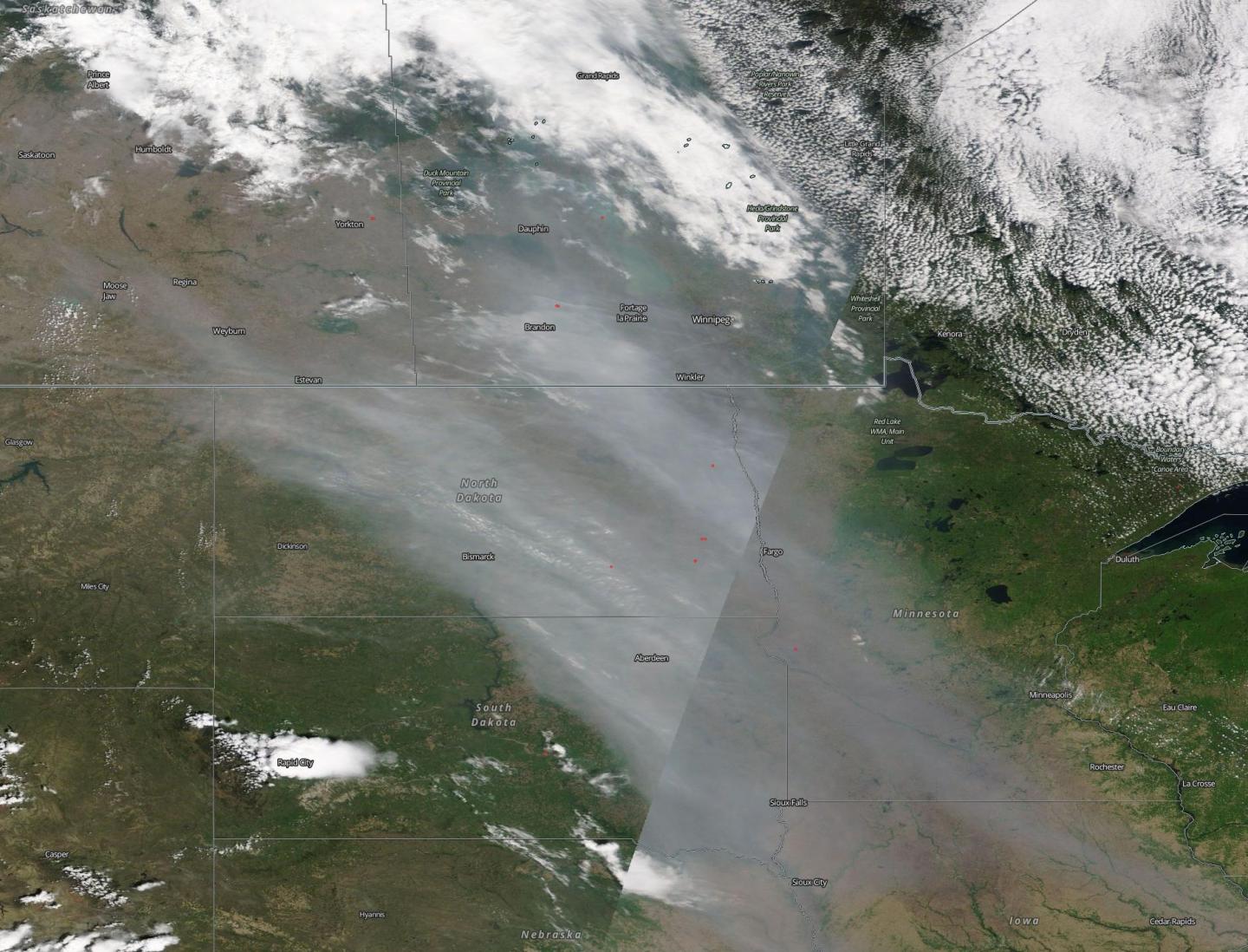 Alberta's Fires Take Their Smoke on the Road | EurekAlert!