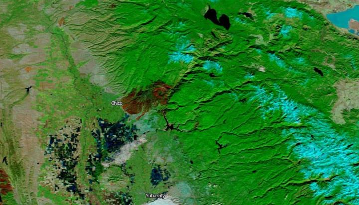 NASA Terra Satellite Outlines Burn Scar from | EurekAlert!