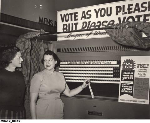 Voting Booth League Of Women V [IMAGE] | EurekAlert! Science News Releases