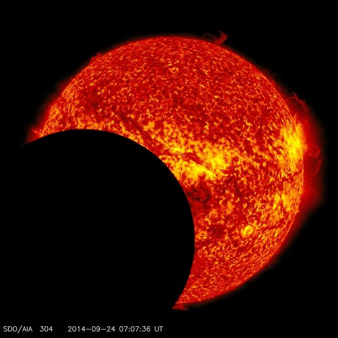 NASA's SDO Sees an Autumnal Lunar Transit | EurekAlert!