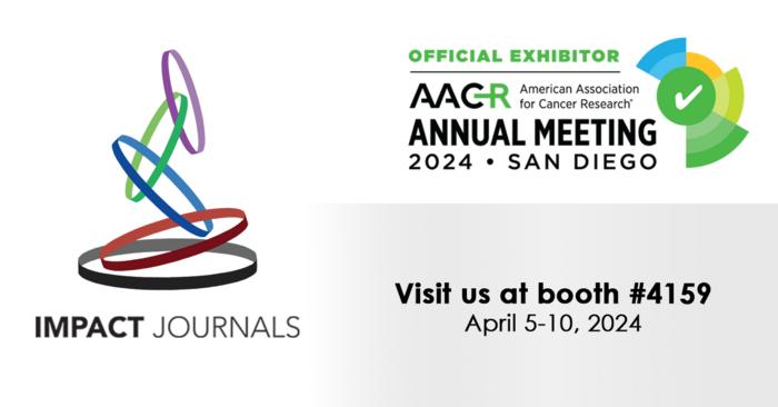 Aging at AACR Annual Meeting 2 [IMAGE] | EurekAlert! Science News Releases