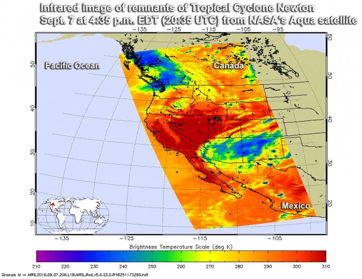 AIRS Image of Newton [IMAGE] | EurekAlert! Science News Releases