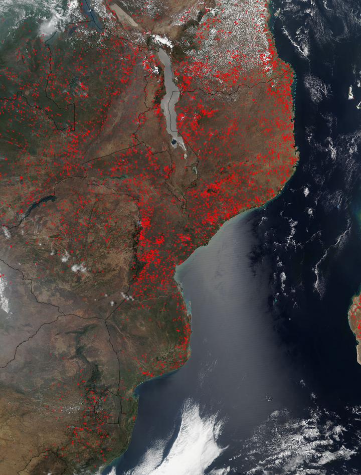 East African Agricultural Fire [IMAGE] | EurekAlert! Science News Releases
