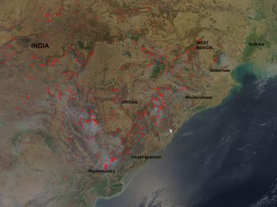Fires in Eastern India | EurekAlert!