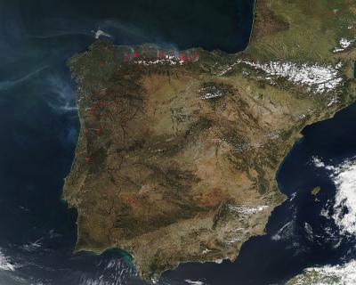 NASA Spots Fires in Northern Spain and Northe | EurekAlert!