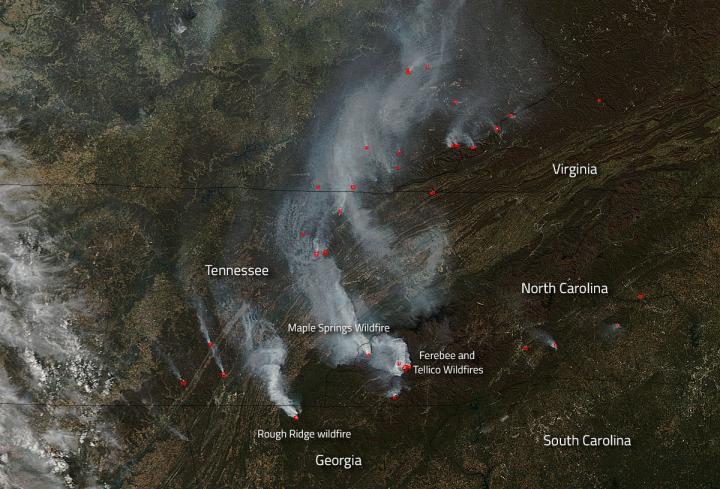 Wildfires Abound in US Southern States | EurekAlert!