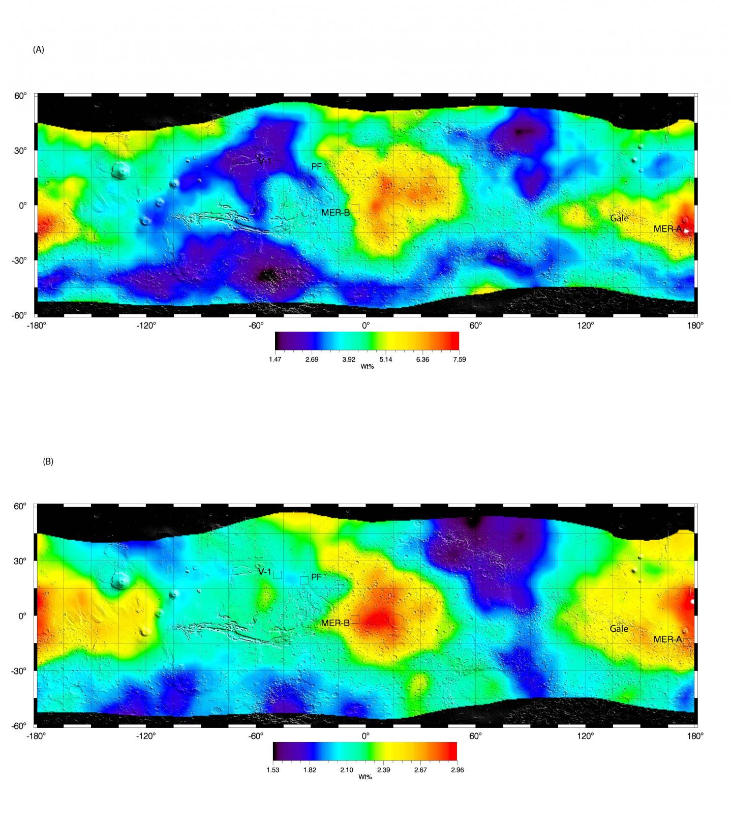 New analyses of Martian chemical maps suggest | EurekAlert!