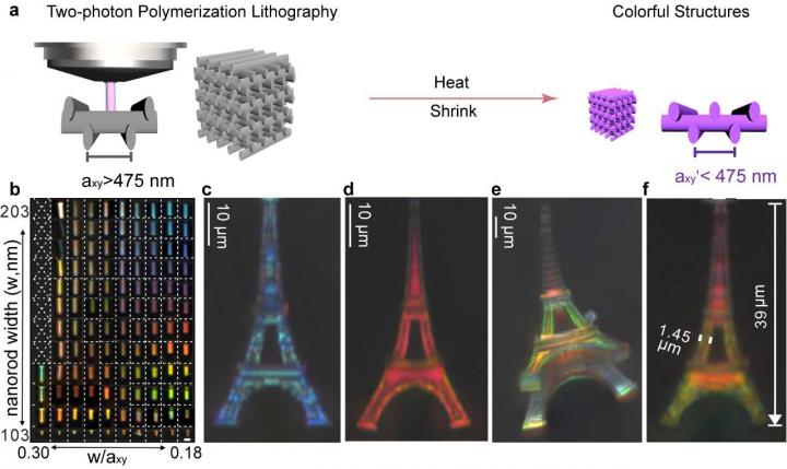 Structural color printing of 3D microscale ob | EurekAlert!