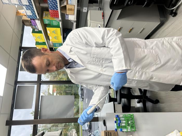 Dr. Tucker in laboratory [IMAGE] | EurekAlert! Science News Releases