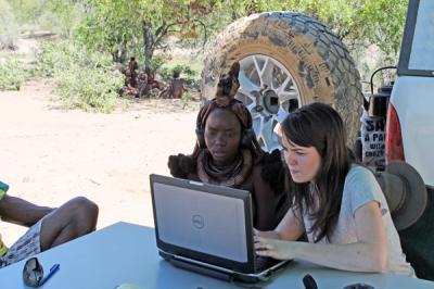 Maria Gen­dron in Namibia [IMAGE] | EurekAlert! Science News Releases
