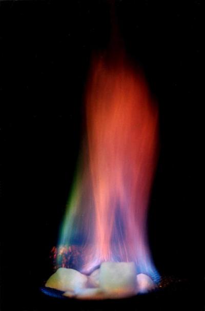 Burning Methane Hydrate [IMAGE] | EurekAlert! Science News Releases