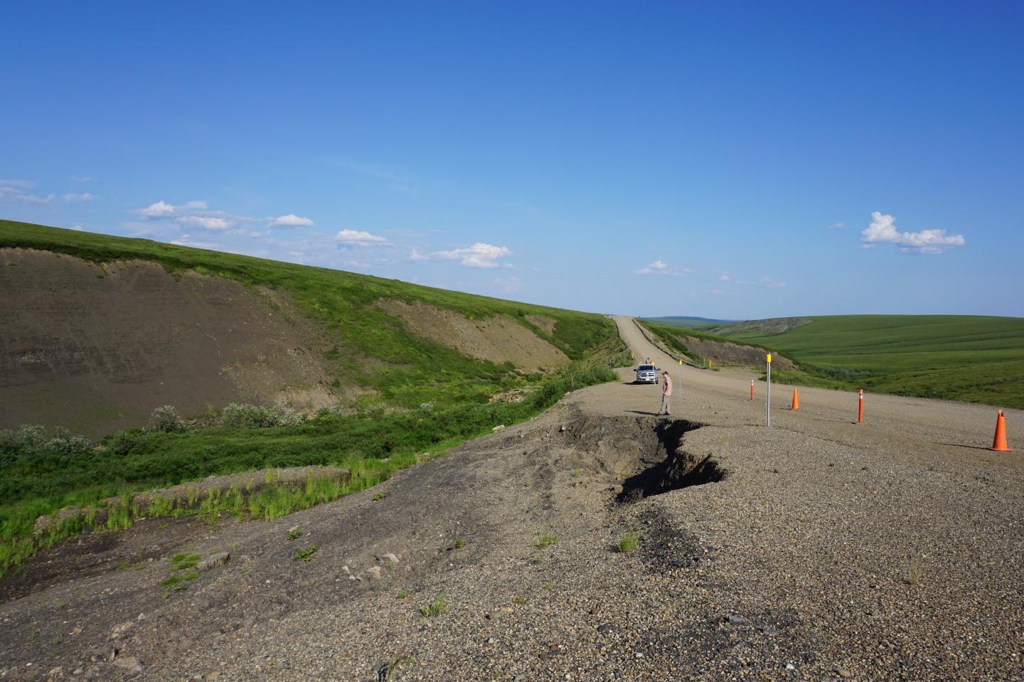 Road Subsidence Caused by Chan [IMAGE] | EurekAlert! Science News Releases