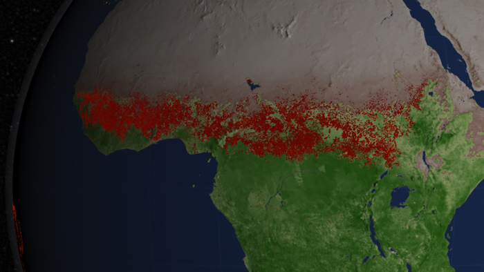 Fires Over Africa [IMAGE] | EurekAlert! Science News Releases
